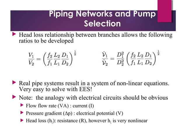 Flow through pipes | PPT | Physics | Science