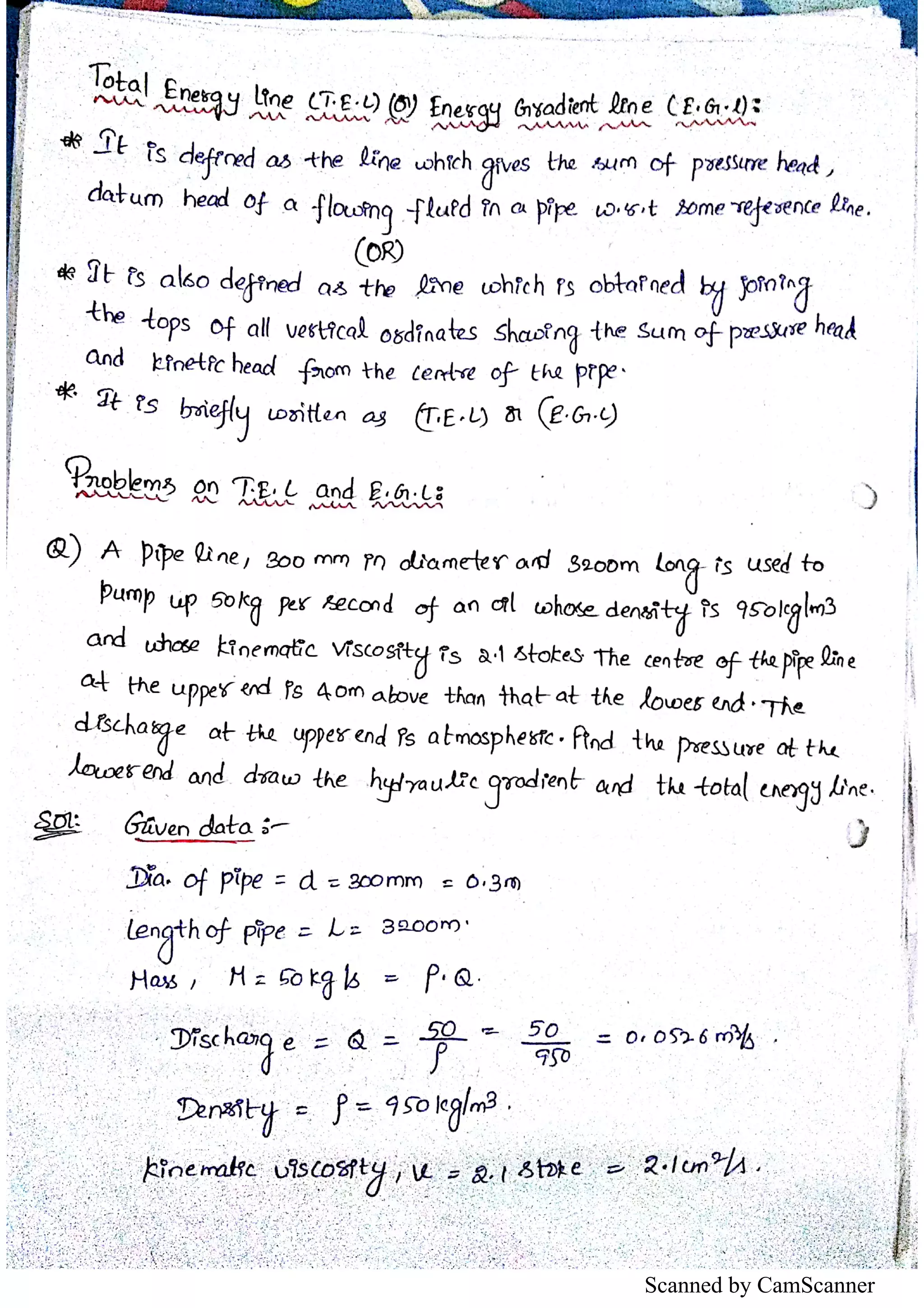 Flow through pipes notes | PDF