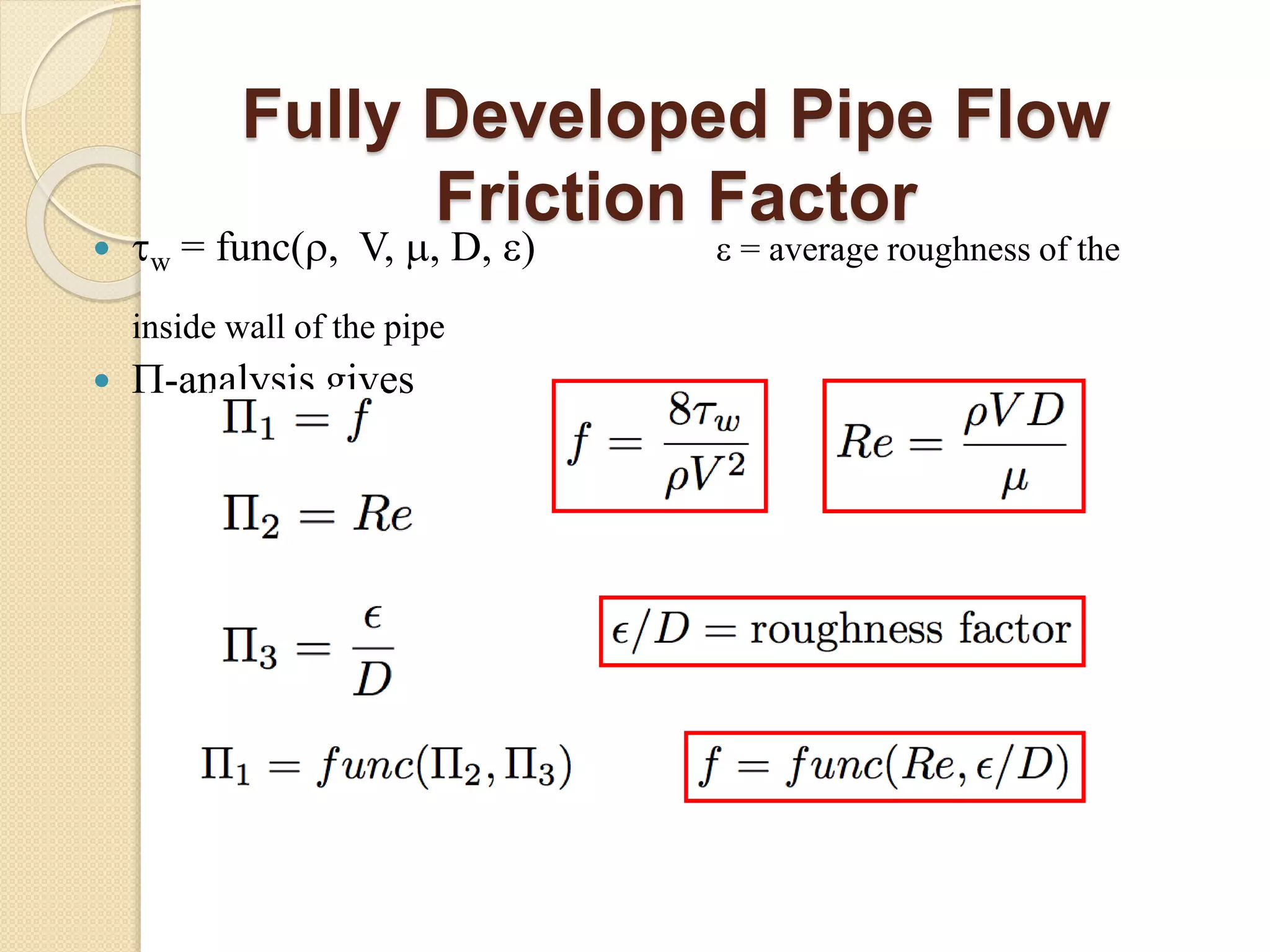 Flow through pipes ppt | PPT