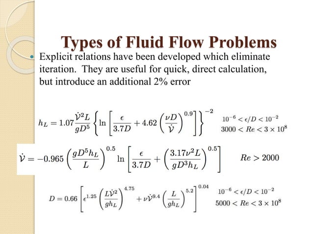 Flow through pipes ppt | PPT | Physics | Science