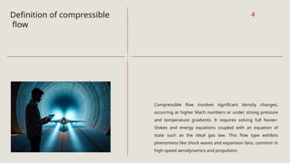 Flow Types (Basics of compressible and incompressible fluid flow) | PPTX