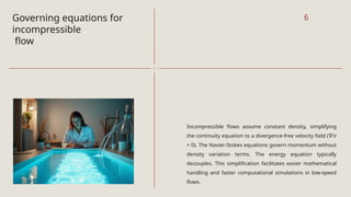 Flow Types (Basics of compressible and incompressible fluid flow) | PPTX