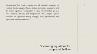 Flow Types (Basics of compressible and incompressible fluid flow) | PPTX