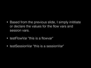 Flowvar and Sessionvar in Mule | PPT