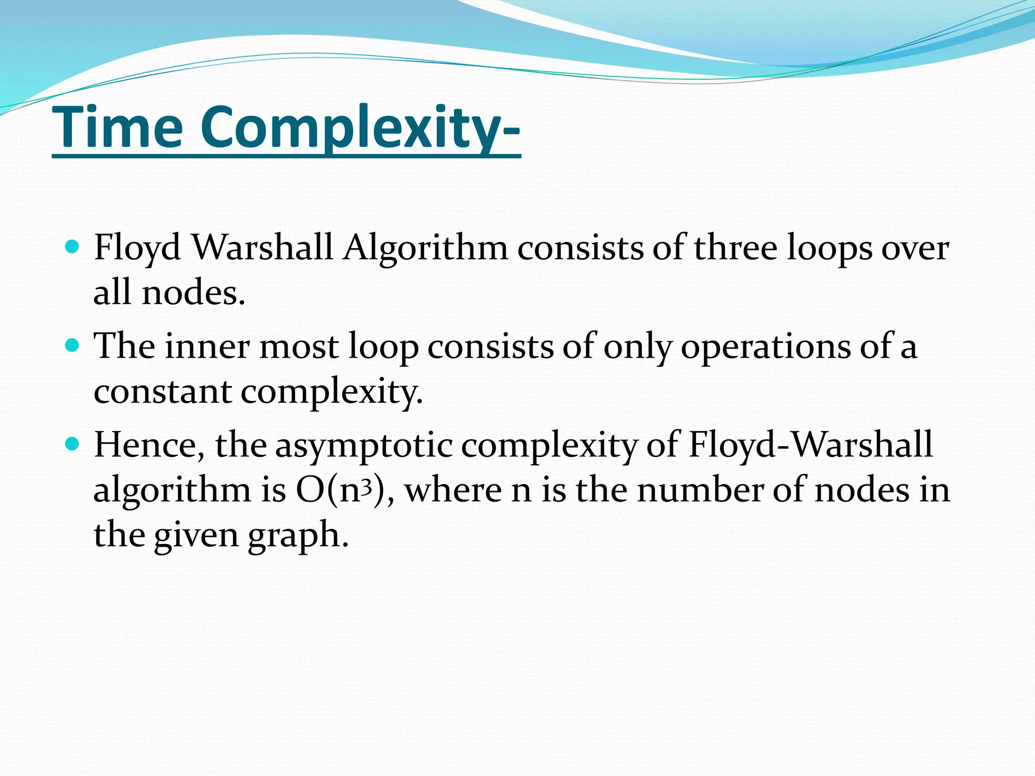 Floyd’s and Warshal’s Algorithm ujjwal matoliya.pptx | Technology ...