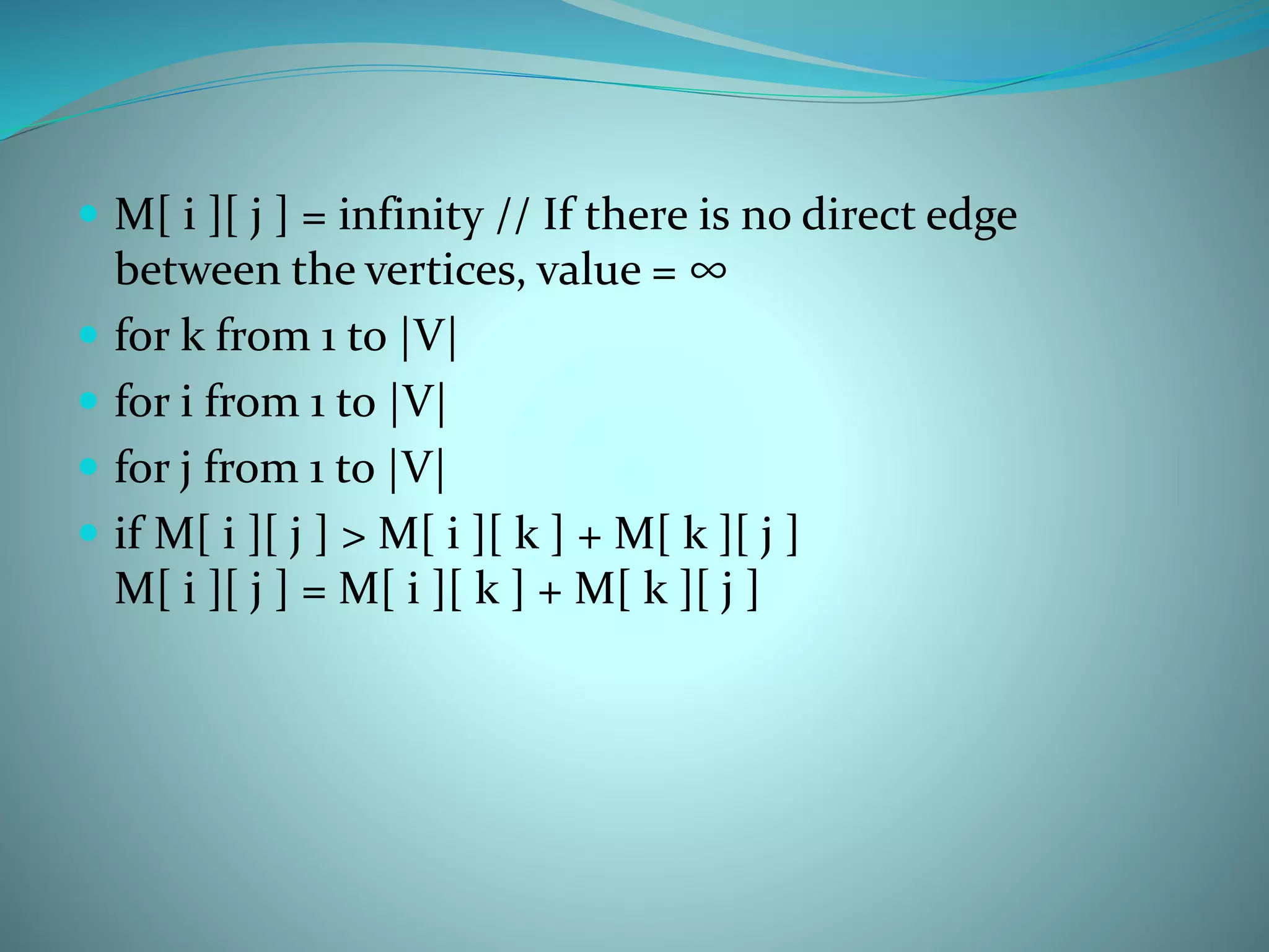 Floyd’s and Warshal’s Algorithm ujjwal matoliya.pptx | Technology & Computing