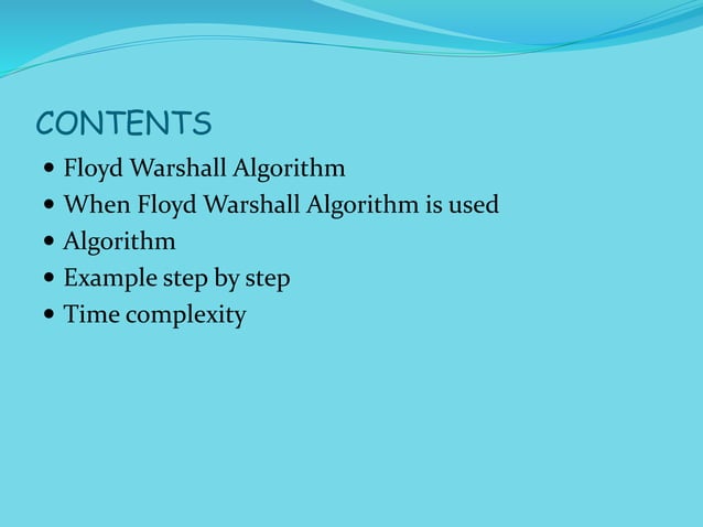 Floyd’s and Warshal’s Algorithm ujjwal matoliya.pptx | Technology ...