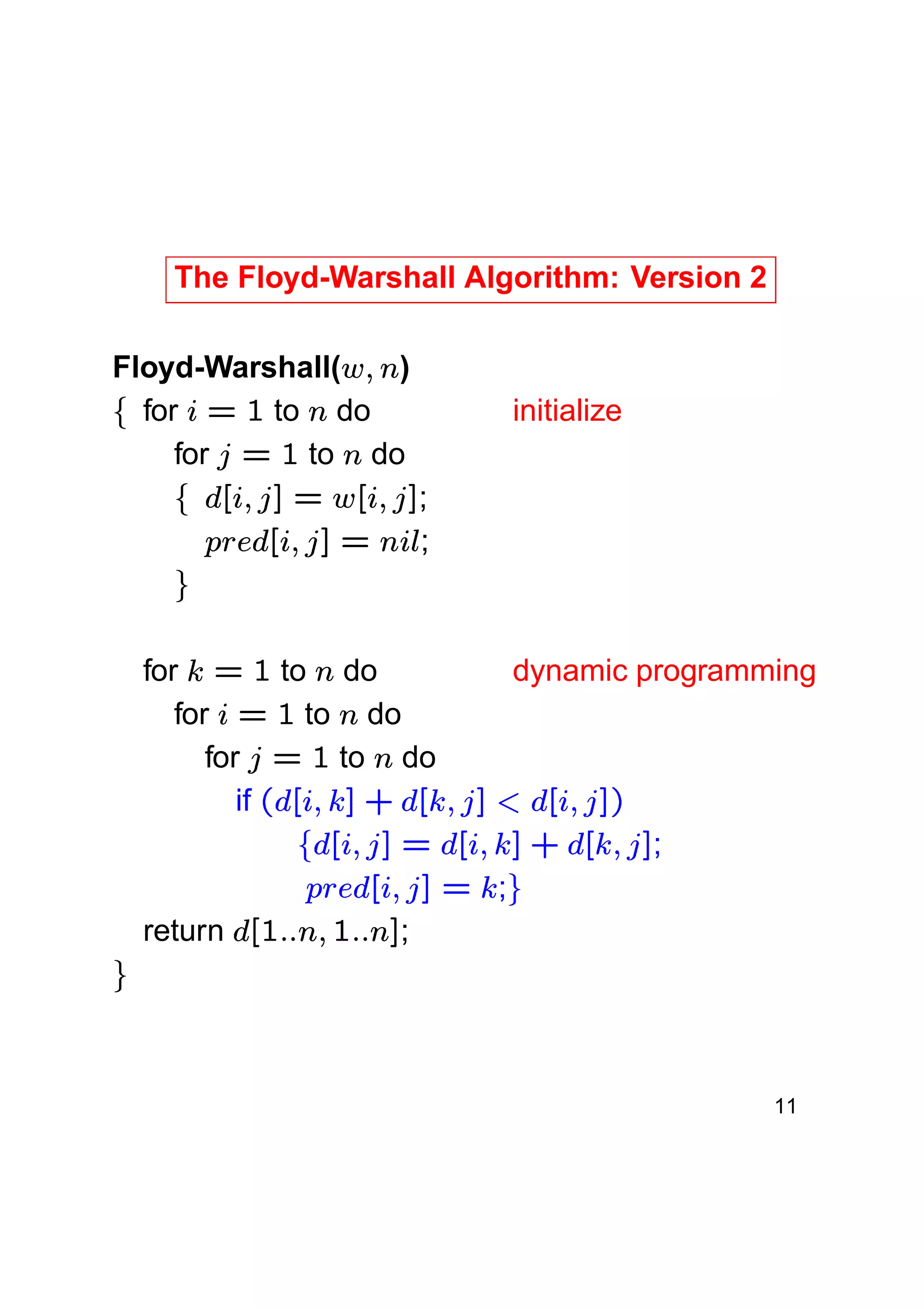 Floyd warshall-algorithm | PDF