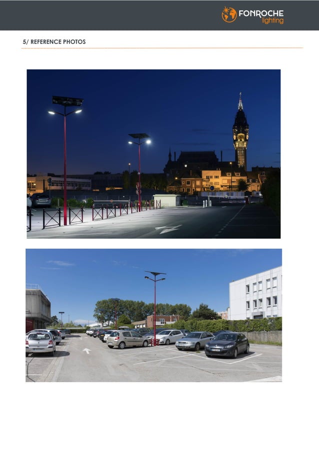 Fonroche Solar Street Lighting Case Study: Public Parking | PDF