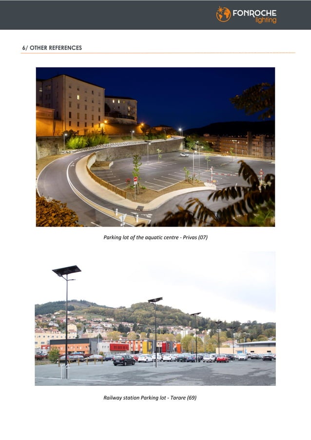Fonroche Solar Street Lighting Case Study: Public Parking | PDF