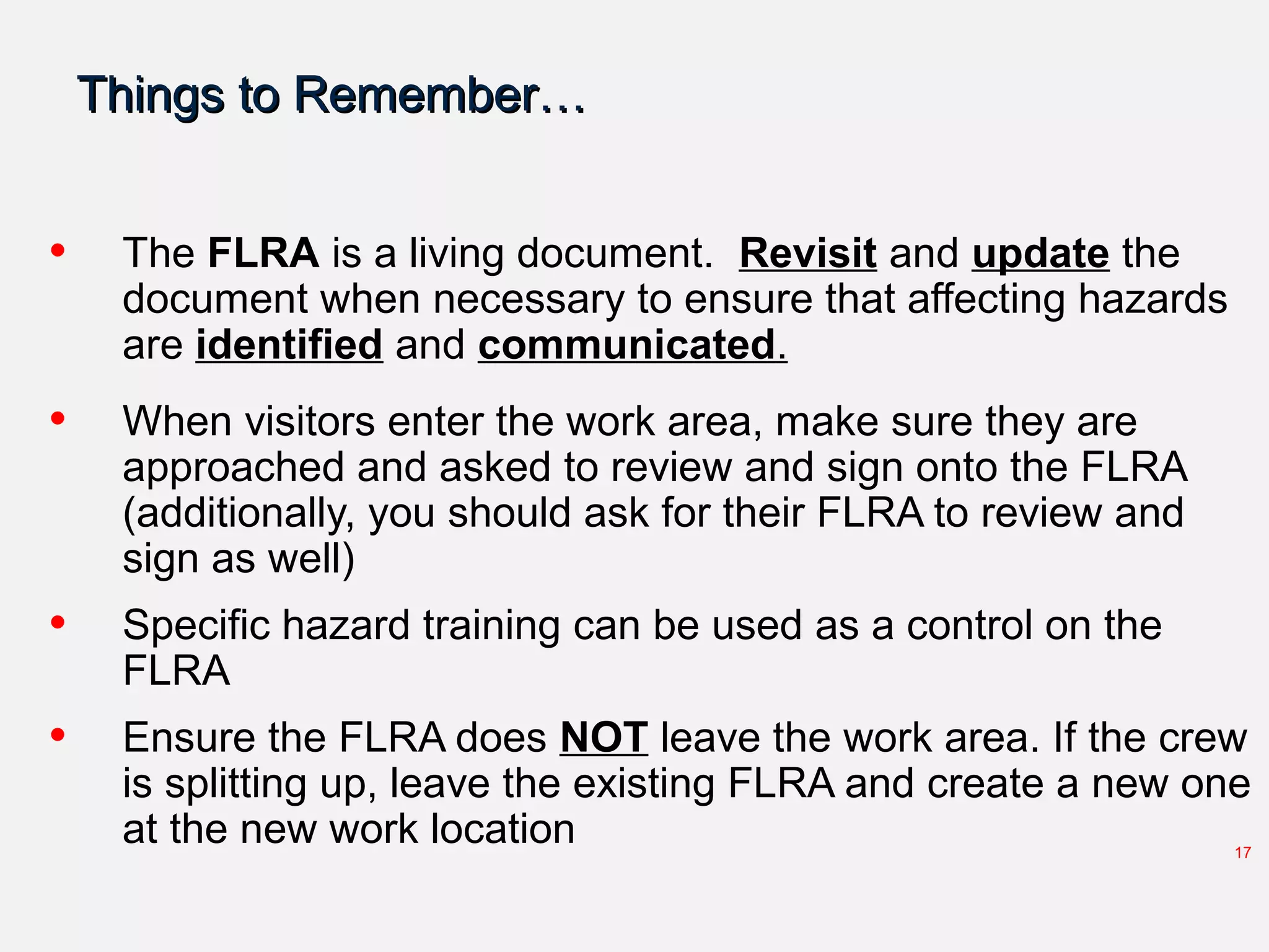 Flra training ppt | PPT