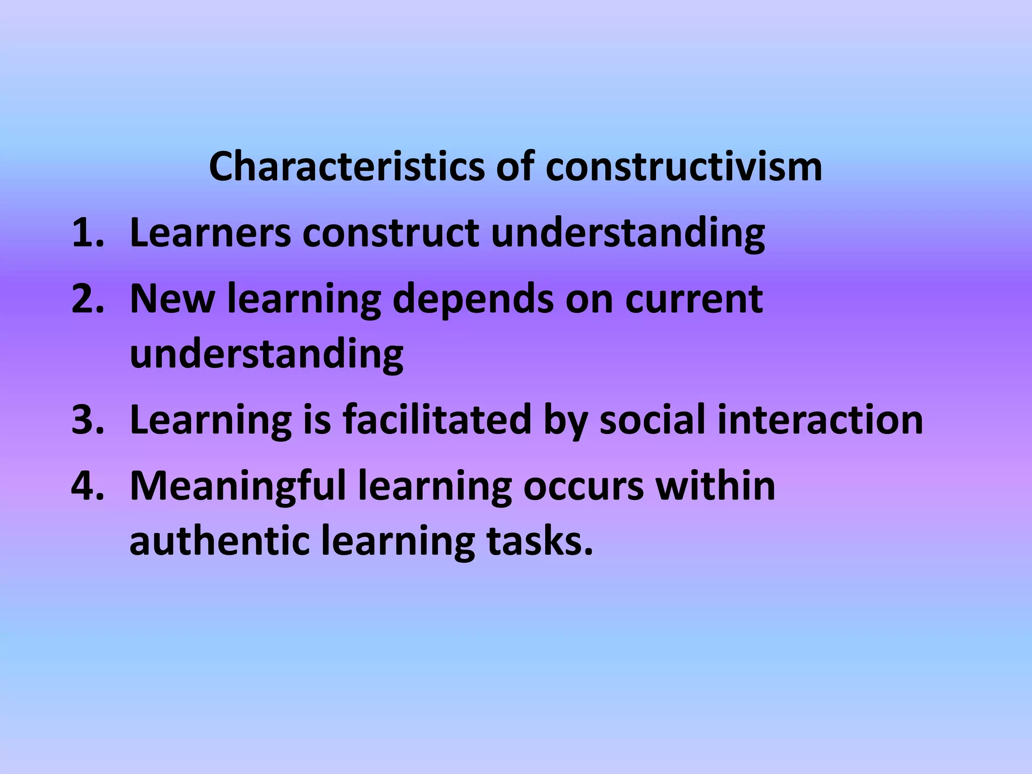 Constructivism: Knowledge Construction / Concept Learning | PPTX