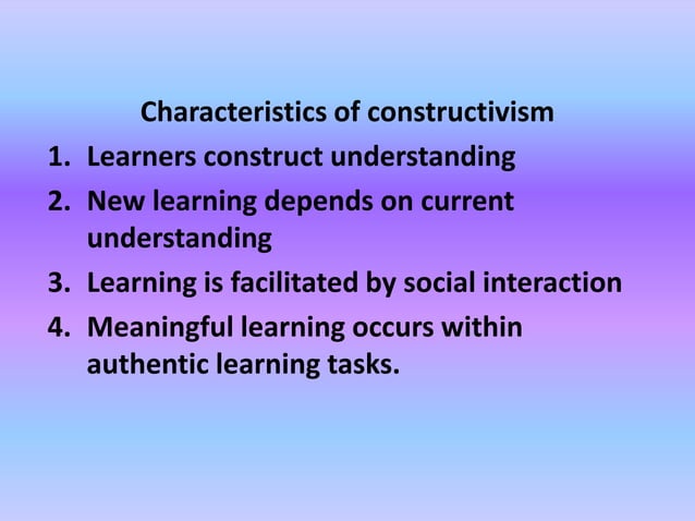 Constructivism: Knowledge Construction / Concept Learning | PPTX