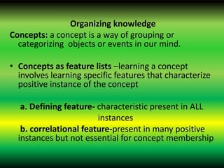 Constructivism: Knowledge Construction / Concept Learning | PPTX