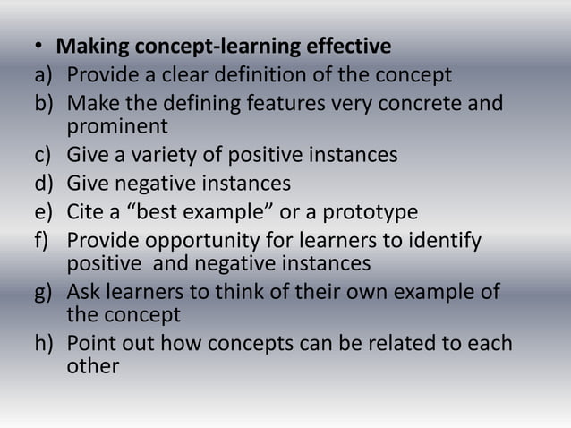Constructivism: Knowledge Construction / Concept Learning | PPTX