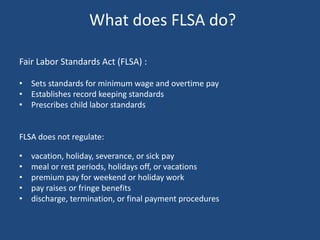 Flsa what you need to know | PPTX