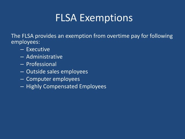 Flsa what you need to know | PPTX