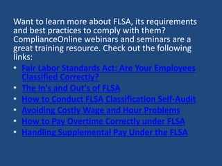 Flsa what you need to know | PPTX
