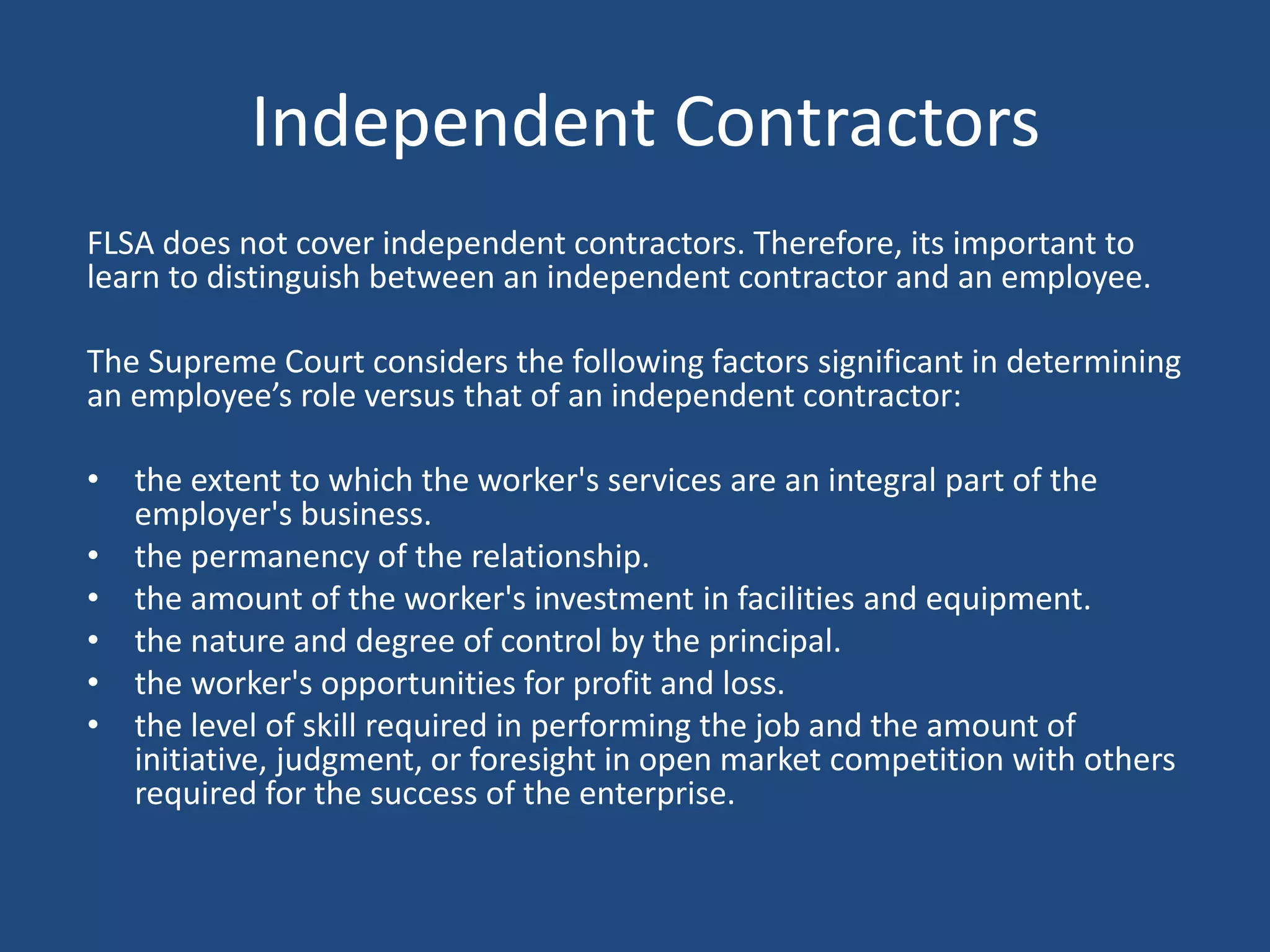FLSA Exemptions: How to Identify Exempt Employees | PPTX
