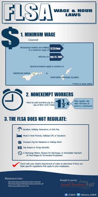 Infographic: FLSA Wage and Hour Laws | PDF | Job Market | Economy
