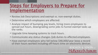 FLSA Overtime Rule Changes: Preparing for Compliance | PPT
