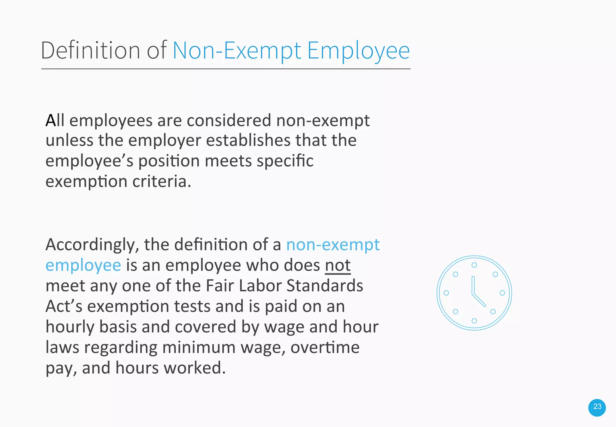 FLSA: Exempt vs. Non-Exempt | PDF