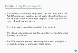 FLSA: Exempt vs. Non-Exempt | PDF