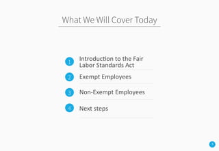FLSA: Exempt vs. Non-Exempt | PDF