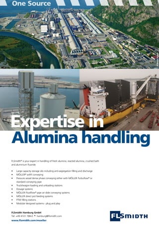 FLSMIDTH ALUMINA HANDLING SYSTEMS HIGH PERFORMANCE HIGH EFFICIENCY | PDF