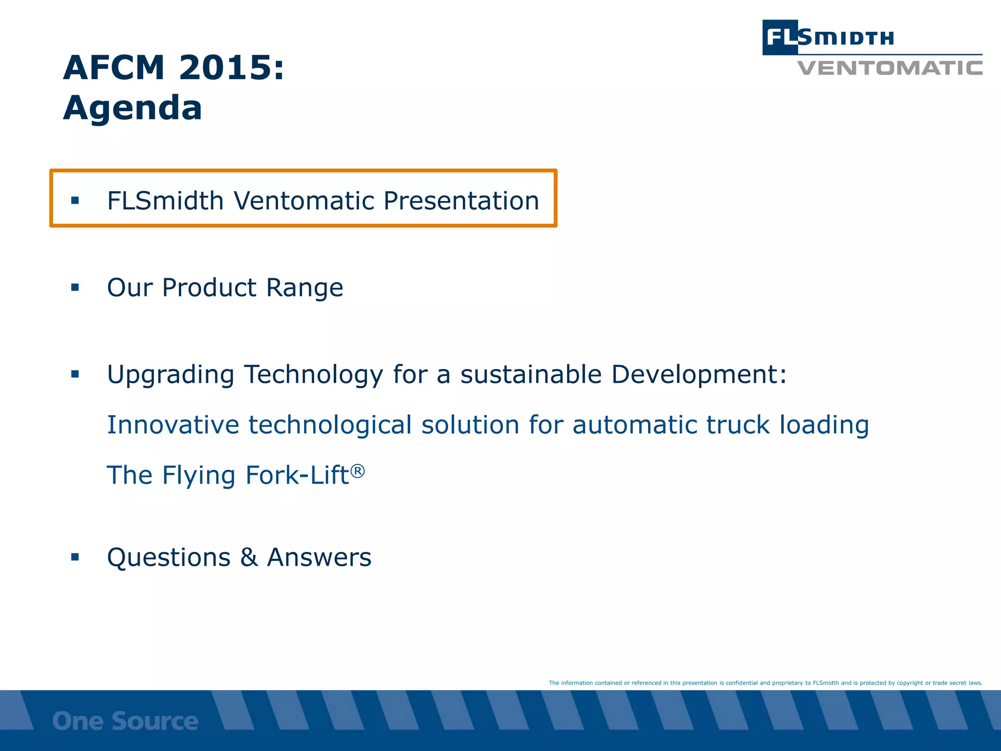 FLSmidth ventomatic presentation from AFCM | PDF