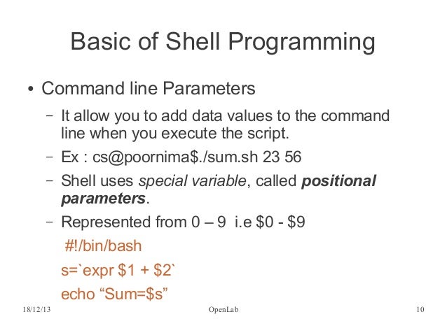 Fundamental Of Shell Programming 7794