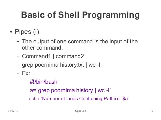 Fundamental Of Shell Programming