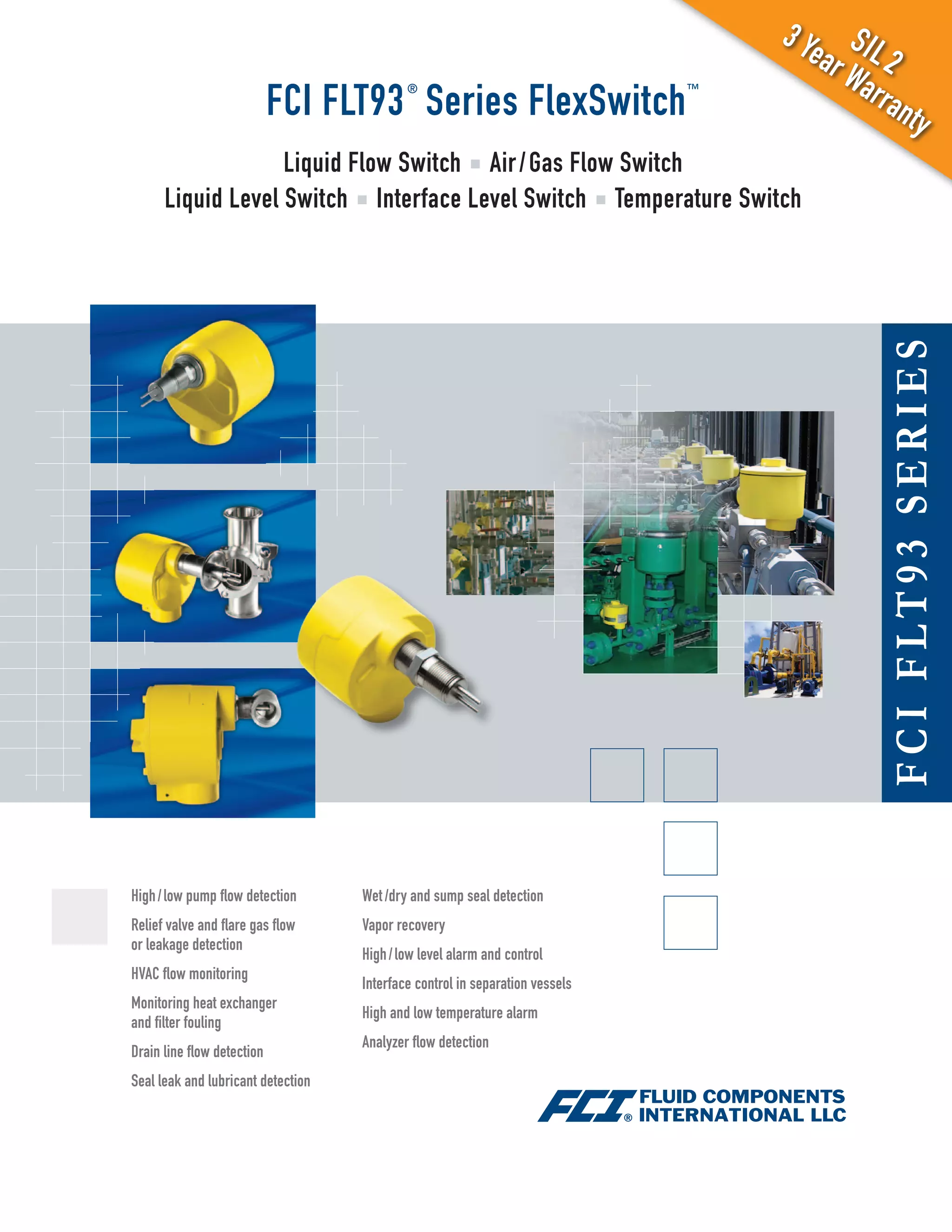 Thermal dispersion switch for flow, level, interface, or temperature | PDF