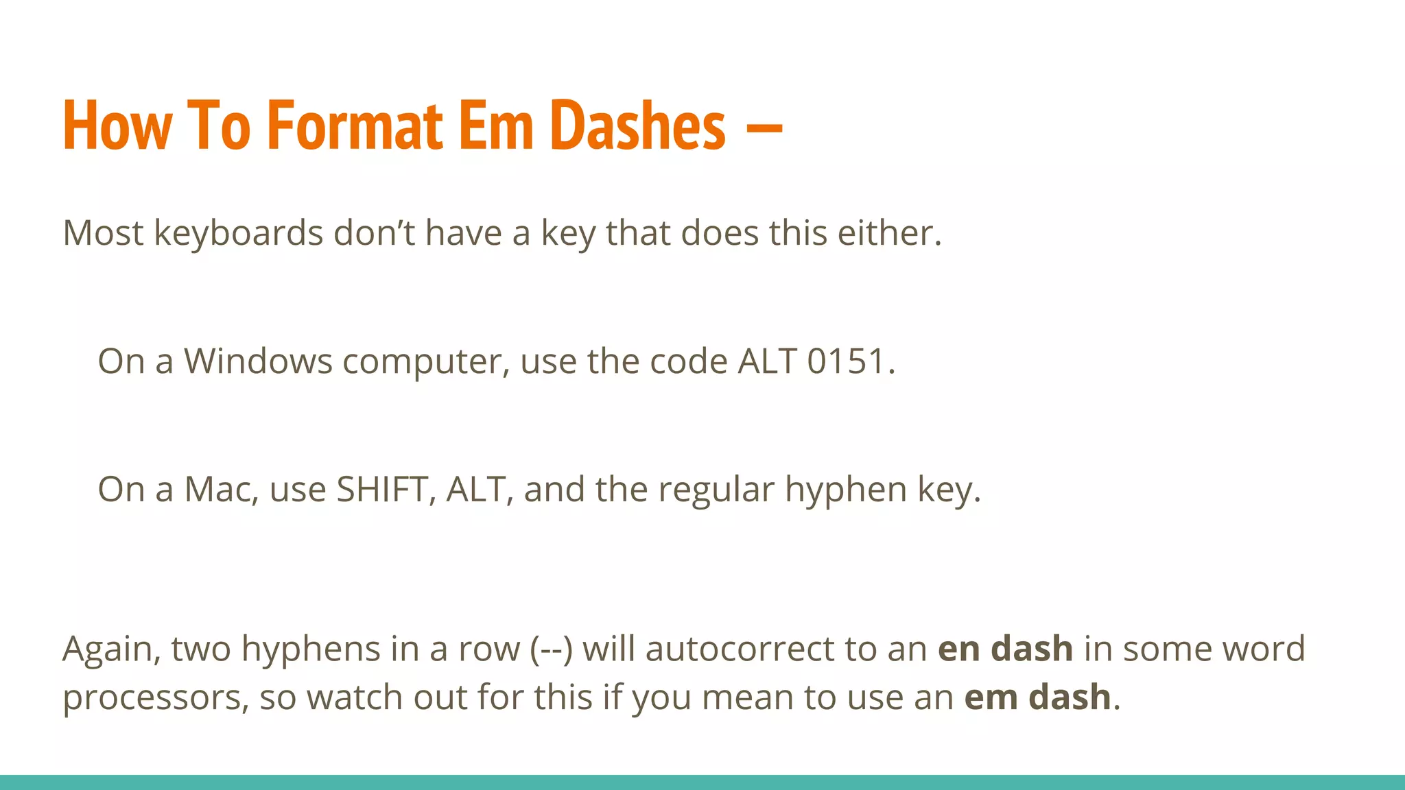 How to Use Hyphens and Dashes | PPTX