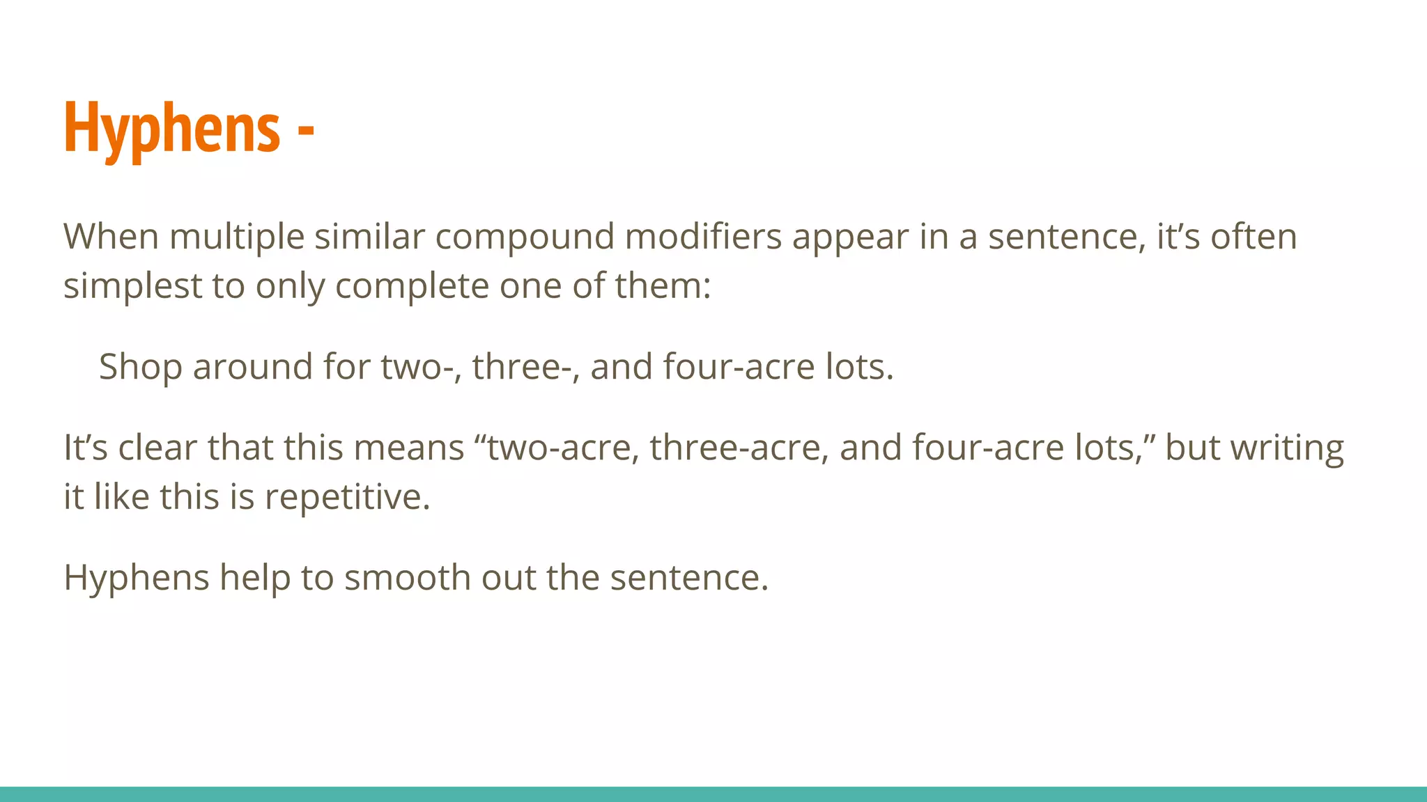 How to Use Hyphens and Dashes | PPTX