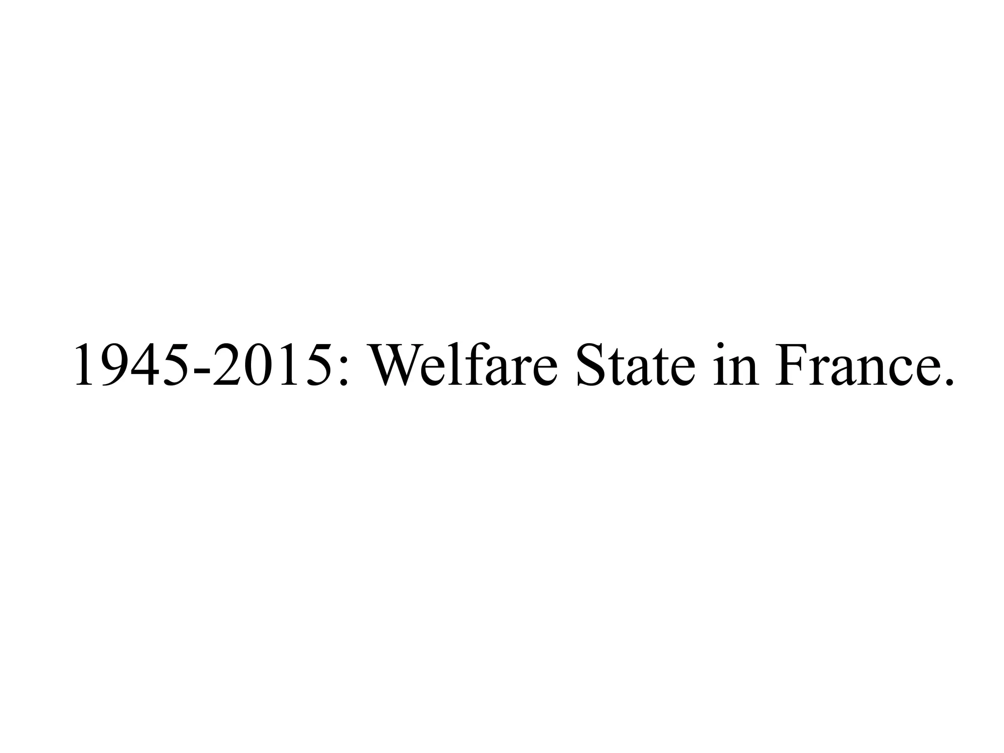 Welfare state in france | PPT