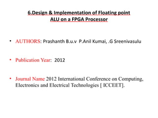 Floating point units | PPT