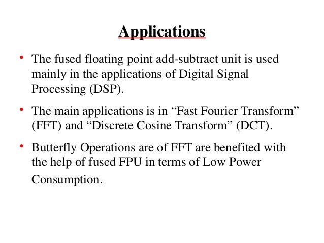 Floating point units