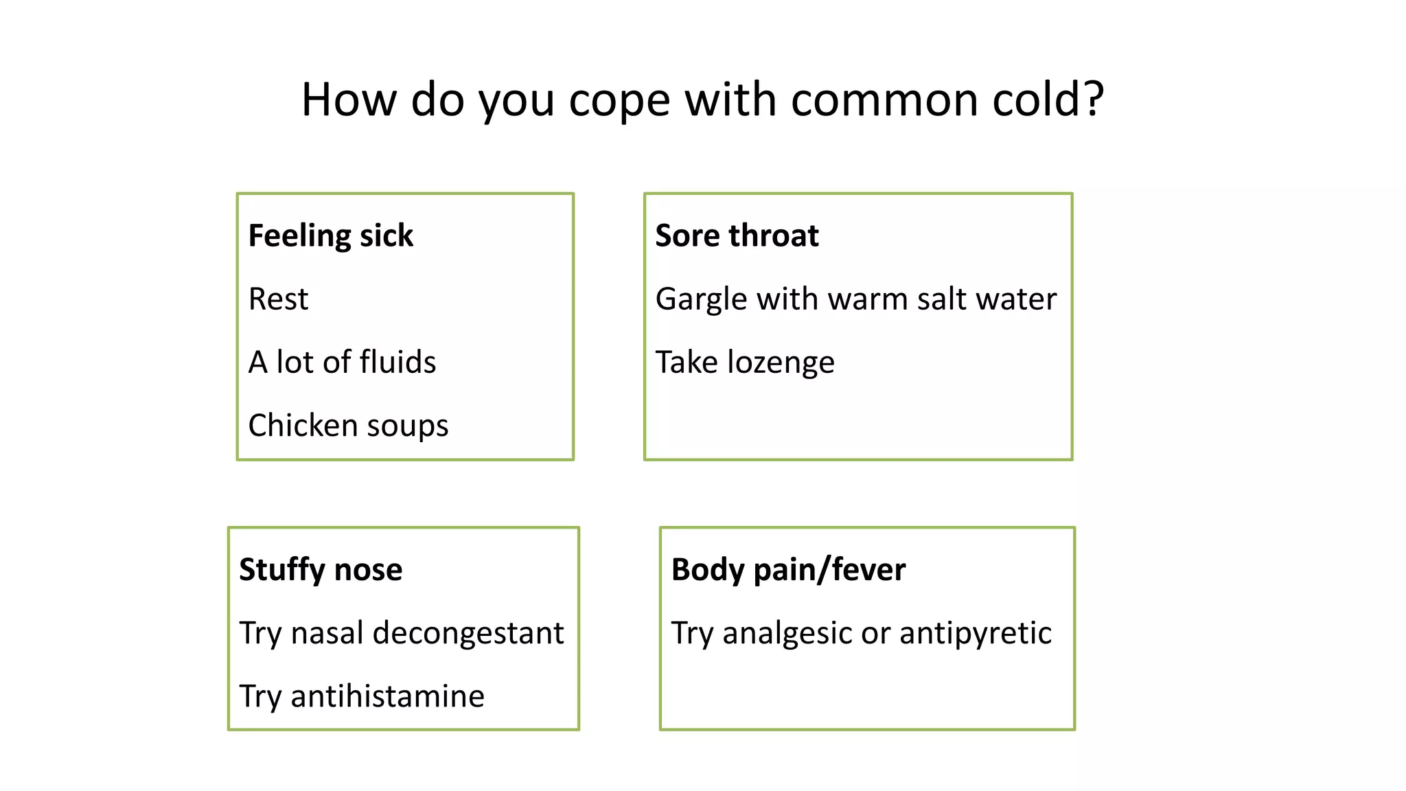 Common Cold vs Influenza | PPTX
