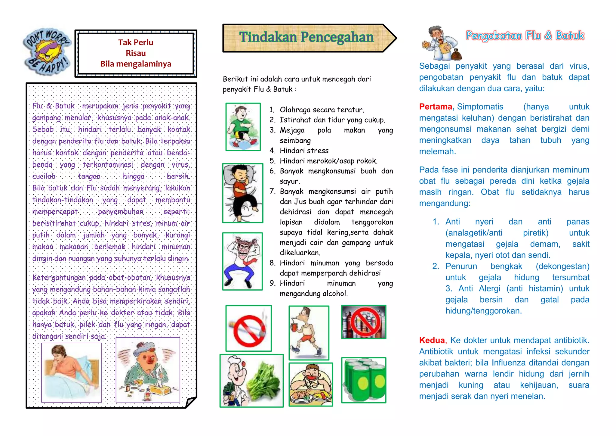 Leaflet Flu & batuk | DOCX