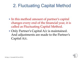 Fluctuating capital method | PPT