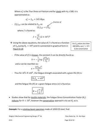 Fluctuating loads notes | PDF