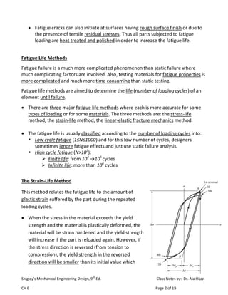 Fluctuating loads notes | PDF