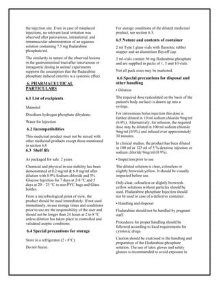 Fludarabine phosphate 25 mgml concentrate for solution for injection or ...