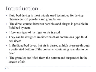 Fludized bed dryer (fbd) | PPTX | Home Appliances | Home & Garden