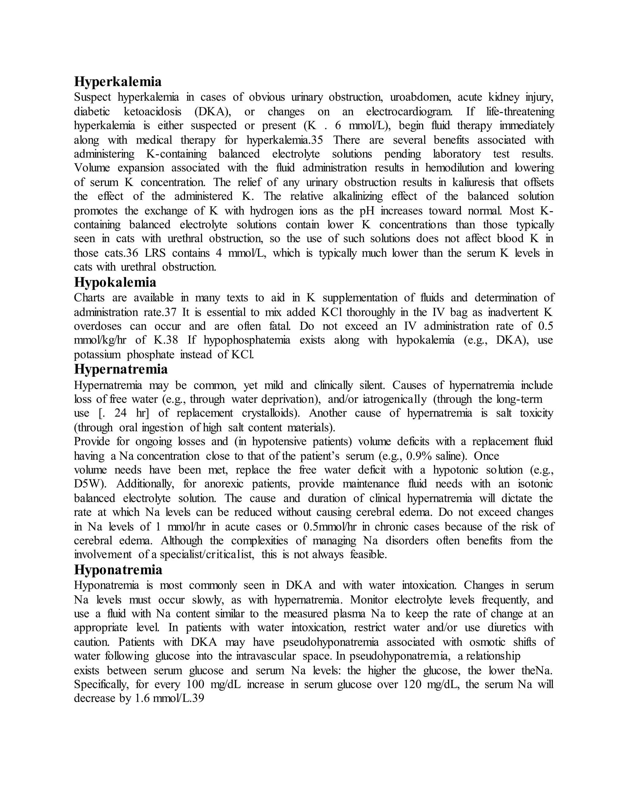 Flud therapy in veterinary practices | DOCX