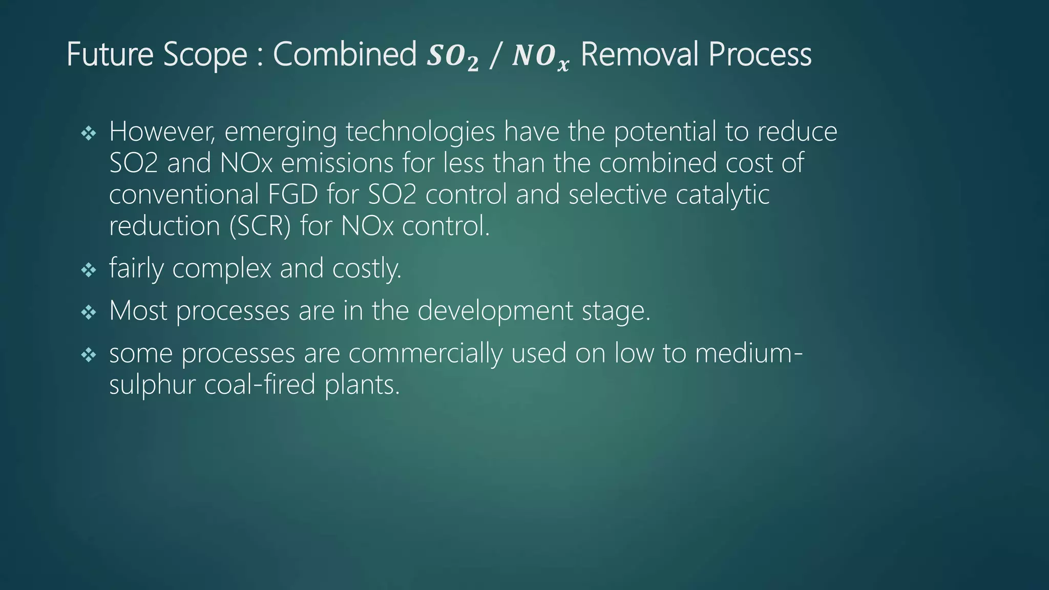 Flue gas desulphurization | PPTX