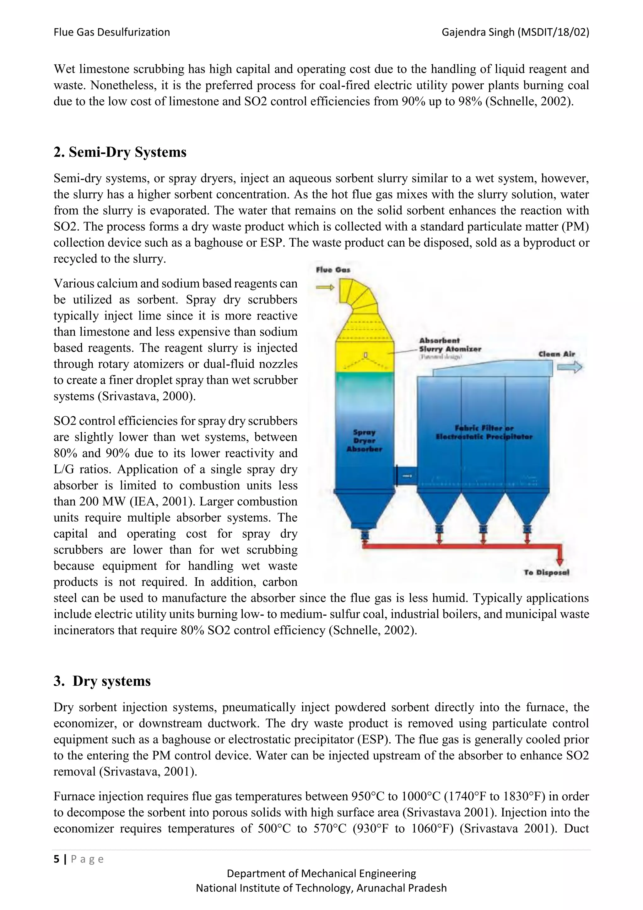 Flue gas desulphurization report | PDF