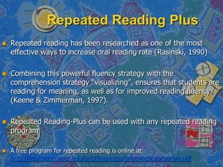 Fluency Comprehension Connection Ppt | PPTX