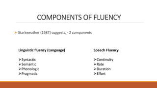 Fluency introduction | PPT
